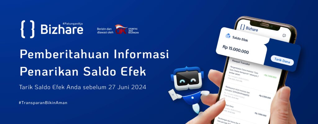 Pemberitahuan Informasi Penarikan Saldo Efek Bizhare